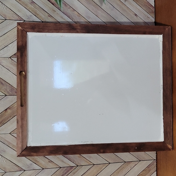 Other | Wood Framed Frosted Mirror Etching Ariel Little Mermaid Clam ...